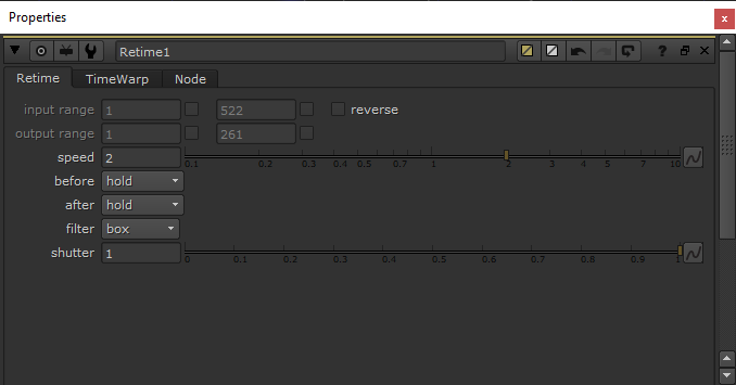 Retiming Cameras In Nuke